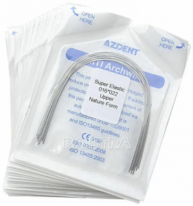 Дуги Azdent SE Niti, 0.17x0.25 мм (10 шт) Natural Form ᐉ Купить Дуги ...